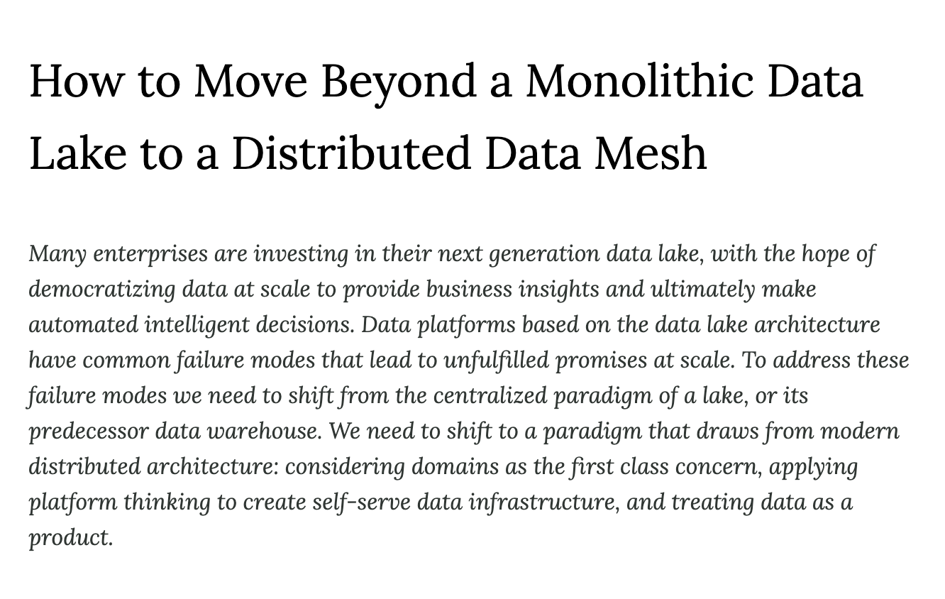 Data Mesh with Zhamak Dehghani - Software Engineering Daily